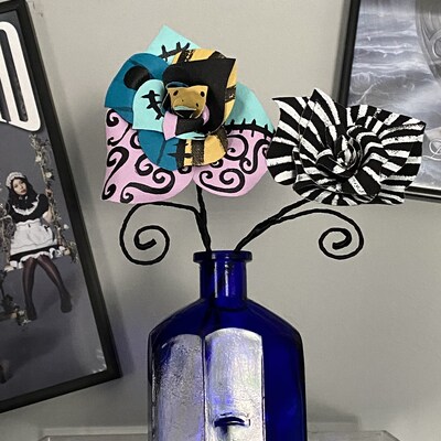 Nightmare Flowers, Jack and Sally Rose, Halloween Flowers, Unique ...