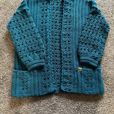Long Square Affair Crochet Jacket English Crochet Pattern - Etsy