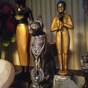 Unique Large Egyptian God Min Statue 9'' H Made in - Etsy