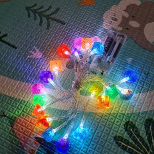 Charmed Polyhedral Dice String Lights | Etsy