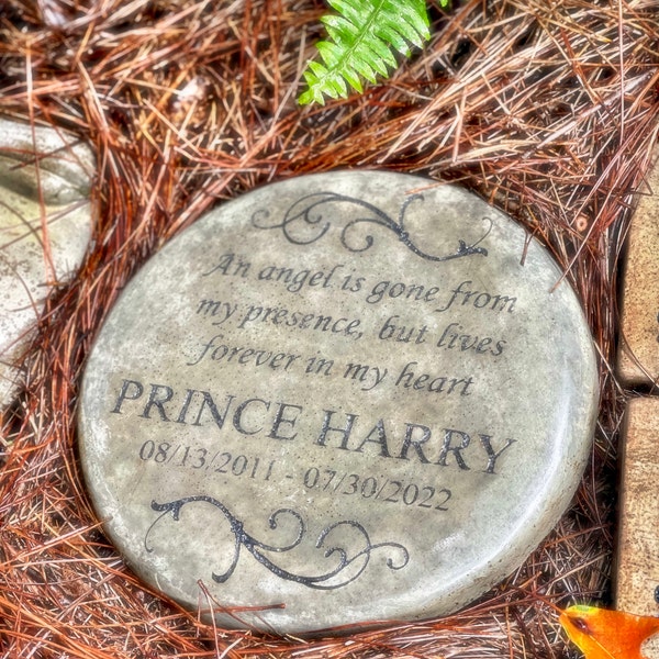 Custom Engraved Memorial & Tribute Stone 11 Inch in Loving Memory - Etsy
