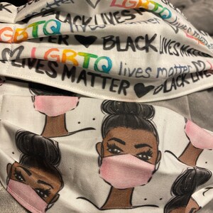 LGBTQ Black Lives Matter Face Mask / 100% Cotton / Reusable - Etsy