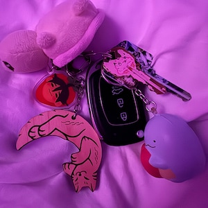 Interlocking Cat Trio Keychains Family, Friendship, Poly Relationship ...