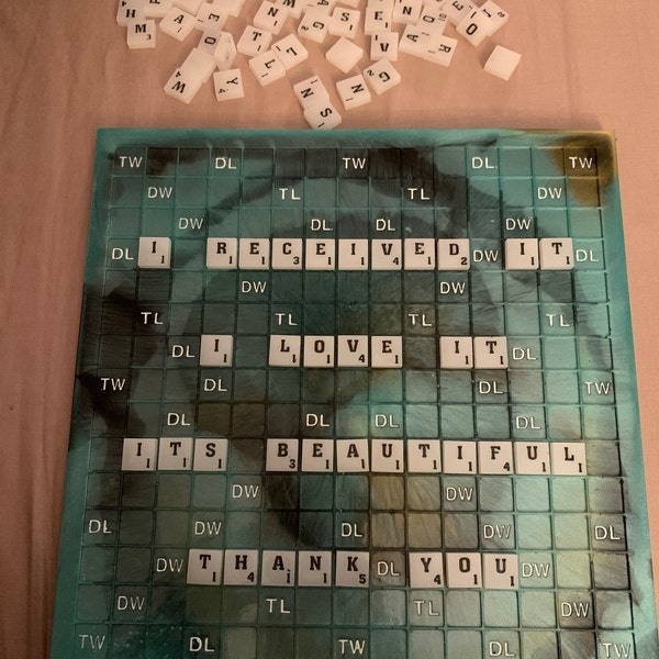 Scrabble Handmade Resin Games - Etsy