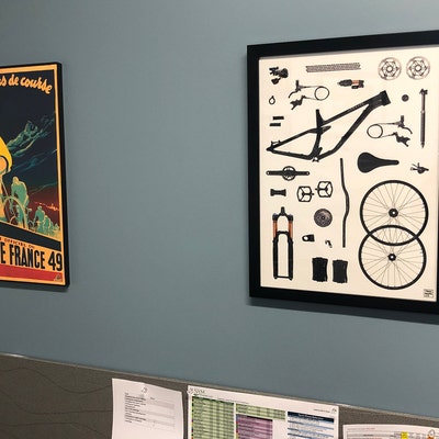 Mountain Bike Art Print 'the Build' MTB Poster - Etsy