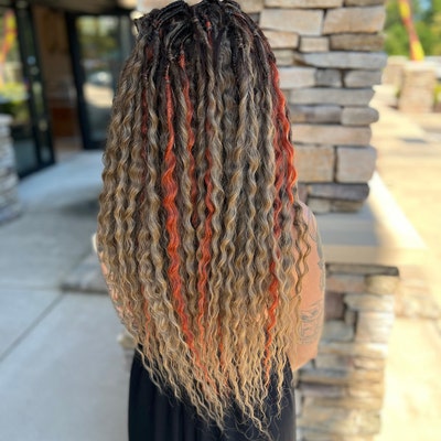 Curly Boho Dreads Wavy Dreads Extensions Full Set 60 DE - Etsy