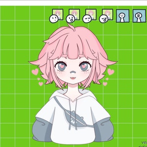 CUTE VTUBER ASSETS Blankets Dino, Dinosaur, Axolotl, Bunny 2d, 3d ...