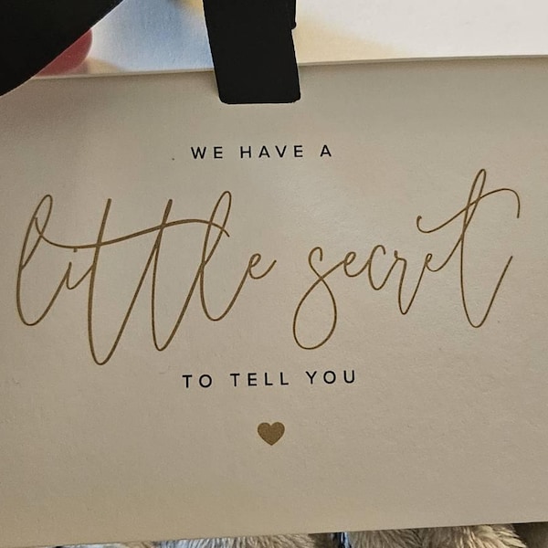 Personalised Pregnancy Announcement Card for Grandparents, Pregnancy ...