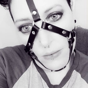 Vegan Leather Face Cage - Etsy