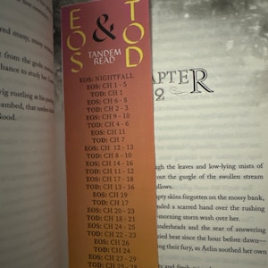 ACOFAS Reading Guide Bookmark Maas Printable Digital Frost & Starlight ...