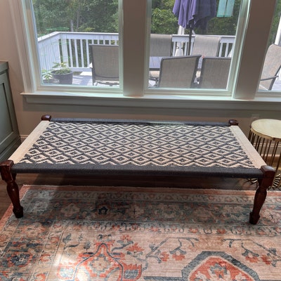 Wooden Rope Charpai Pida Stool - Etsy