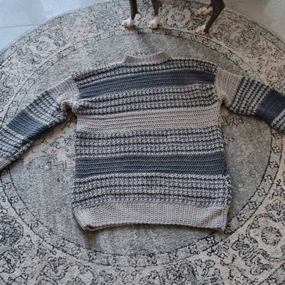 Crochet & Weave Pattern Offset Double Plaid Throw - Etsy