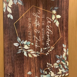 Rustic Wedding Welcome Sign | Etsy