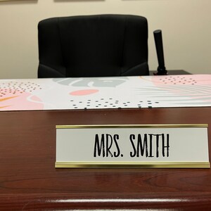 Trendy Teacher Desk Plate Custom Classroom Decor - Etsy