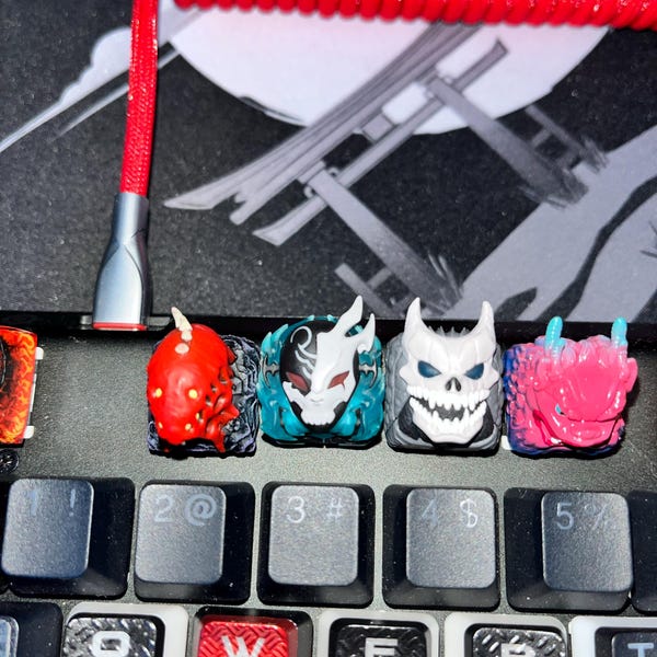 League of Legends Arcane Resin Keycaps Jinx, Vi, Ekko, Caitlyn ...