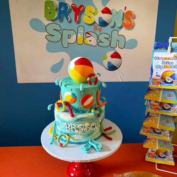 Beach , Pool Theme Cake Decorations - Etsy