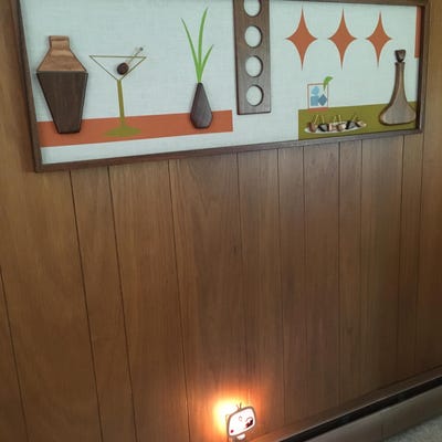 Mid-century Modern MCM Television Black Cat Night Light 3D Printed - Etsy