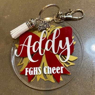 Cheer Bag Tag / Keychain - Etsy