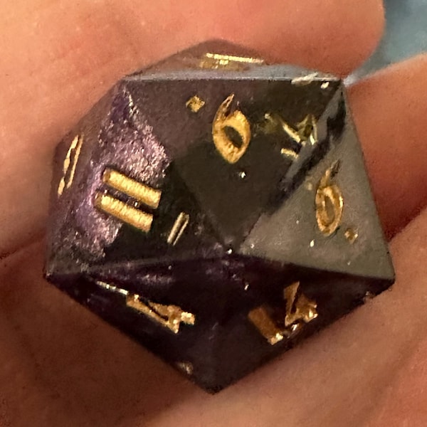 Dark Matter (custom Paint) - Purple and Black Handmade Sharp Polyhedral ...