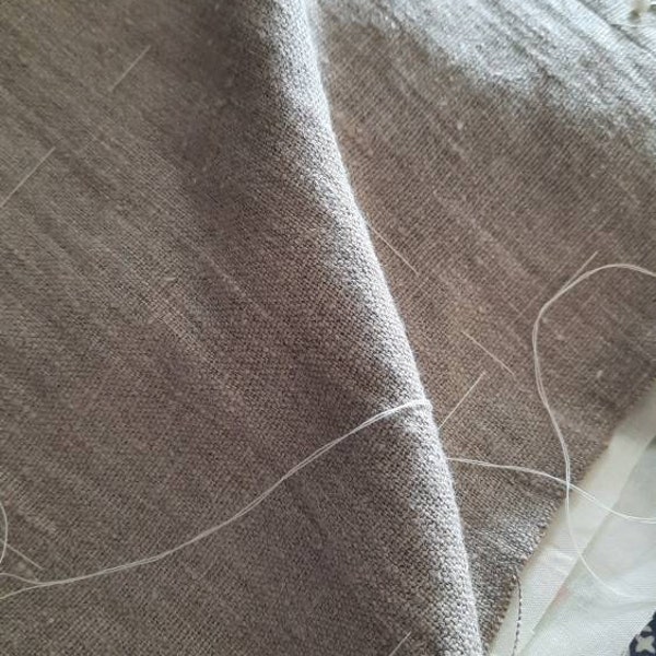 Pure Linen Fabric, Very Heavy Weight, Undyed, Prewashed. 280 Gsm ...