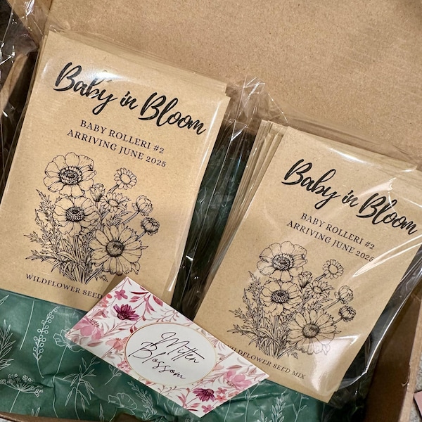 In Loving Memory Wildflower Seed Packet, Memorial Favor, Funeral Packet ...