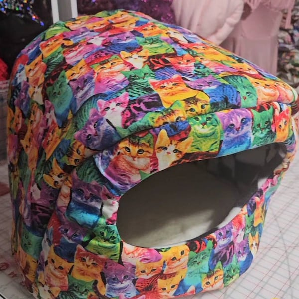 Cat House PDF Sewing Patterns & Video Tutorial (2 Size ) - Etsy