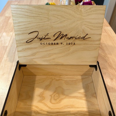 Custom Personalized Wooden Keepsake Box Wedding Card Box - Etsy