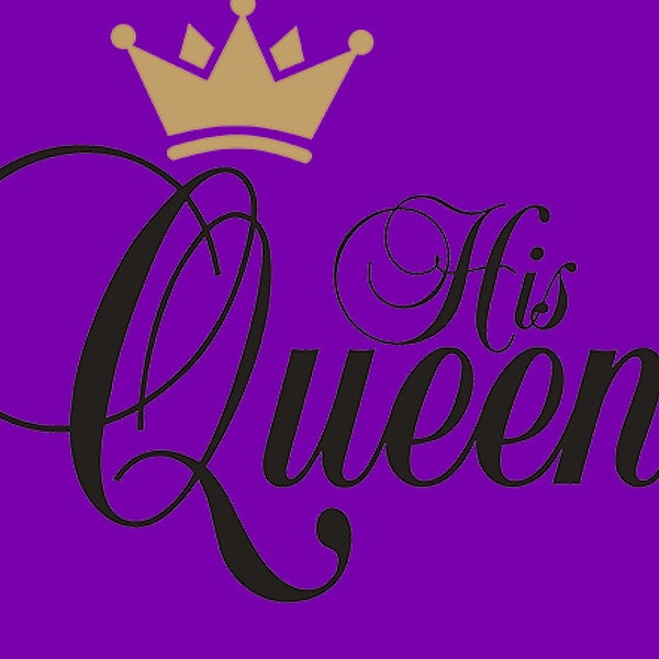 His Queen Her King Svg, King and Queen Svg, Couple Svg Shirt, Valentine ...