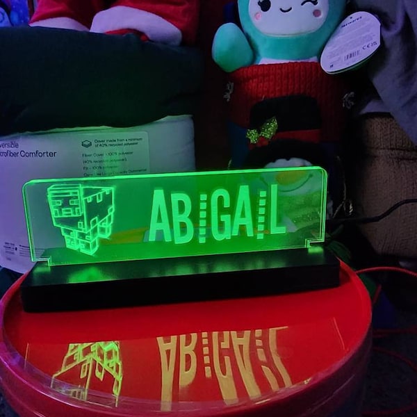 Personalized Gamertag Light Sign,custom Gamer Tag Sign, Personalized ...
