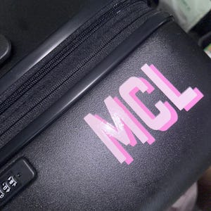 Flower Monogram Name Decal Sticker, Personalized Custom Name Vinyl ...