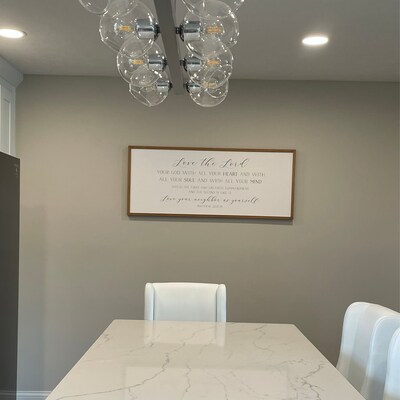 Love the Lord Your God Sign Scripture Sign Matthew 22:37-39 Wood Signs ...