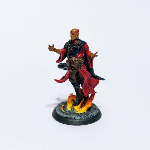 Male Human Monk, Sorcerer, Psion PC NPC | 5 Sizes /scale Resin Mini ...