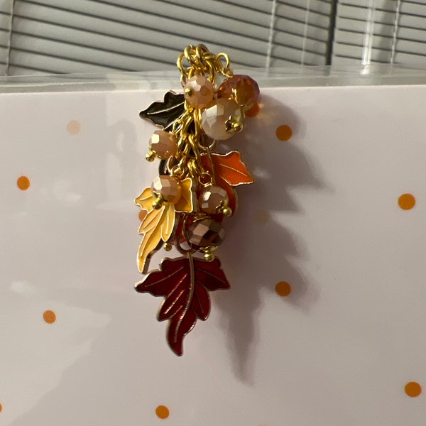 Fall Leaves Planner Charm/ Charm/ Planner Charms/ Travelers Notebook ...