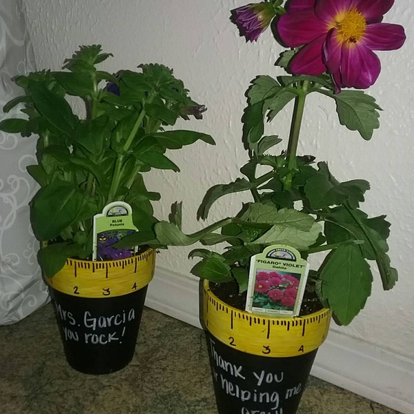 End of the School Year Teacher Gift, Flower Pot Thanking Them for the ...