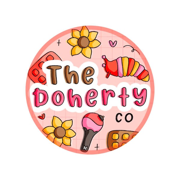 Custom Cute Cartoon Hand-drawn Shop Banner | Twinklysigns Logos - Etsy