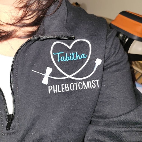 Phlebotomist Jacket, Personalized Phlebotomist Gift, Gift for Nurse ...