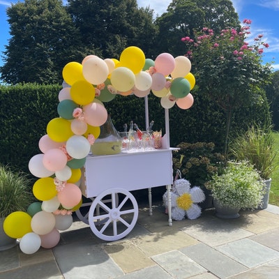 Sweet Cart on Decorative Wheels Candy Cart Adult Sweet Cart Cake Stand ...