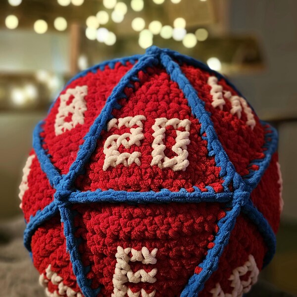 D20 (20-sided Die) Crochet PATTERN - US Terms - Etsy