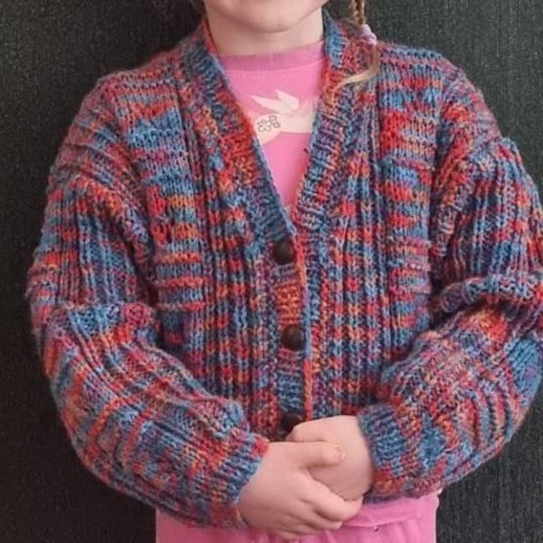 Knitted Sweater and Cardigan Pattern - Chest Sizes: 32" - 44" (81 ...