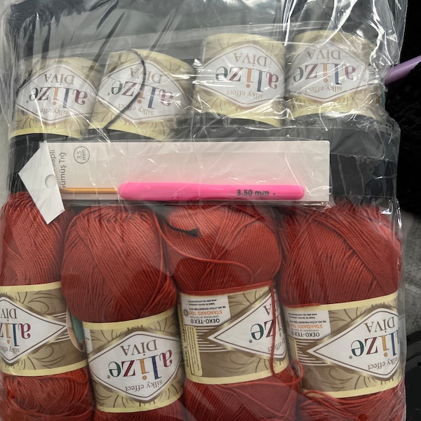 Alize Diva, Microacrylic Yarn, Amigurumi Yarn, Silky Effect Sport Yarn ...