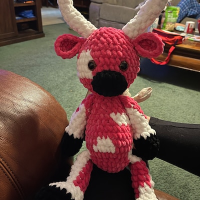 Longhorn Crochet Pattern Longhorn Cow Pattern, Amigurumi Longhorn Cow ...