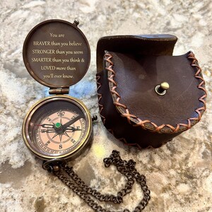 Custom Father Day Gift, Father in Law Gift, Engraved Compass for ...