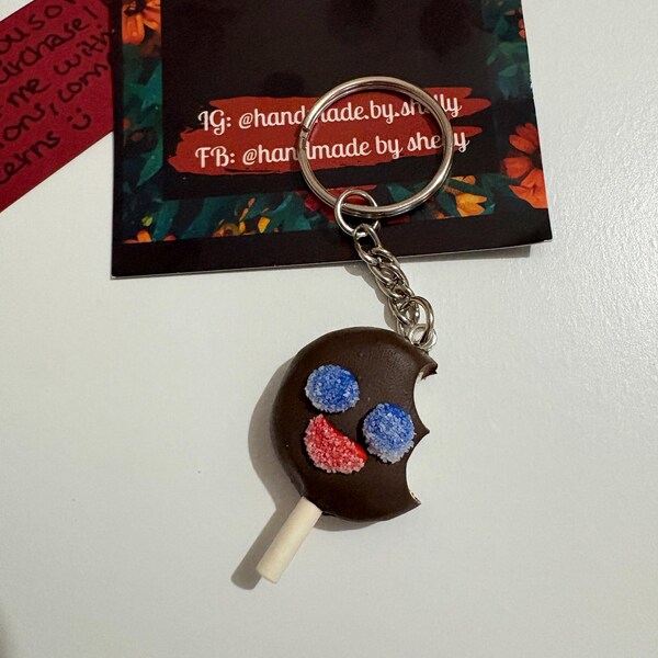 Mexican Paleta Payaso Keychain, Sponch Cookie Keychain, Concha Keychain ...