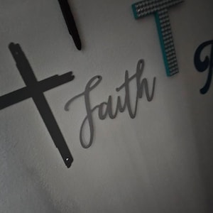 Cross Outline Metal Wall Art - Etsy