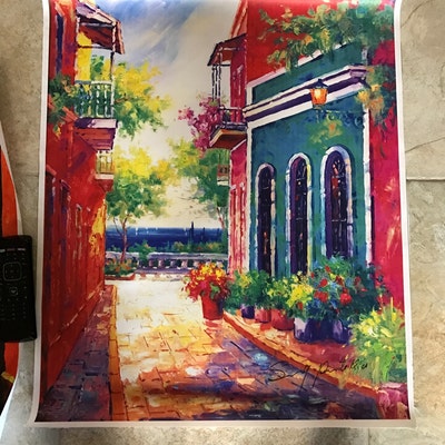 Puerto Rico, 24x36,old San Juan, Capilla Del Cristo, Canvas Print , Of ...