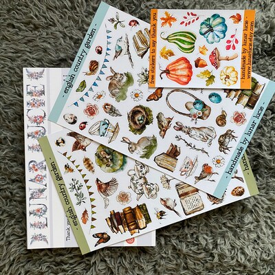 Halloween Pumpkin Stickers Autumnal Fall Thanksgiving - Etsy