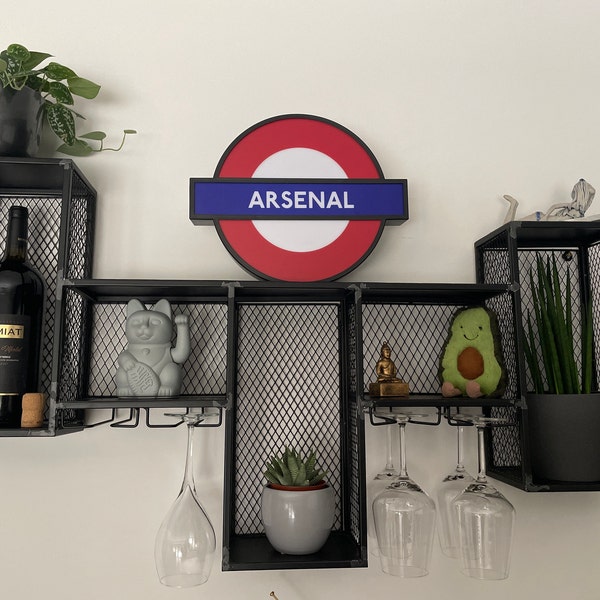 Mini Underground Lightbox 5 Inserts – London Tube LED Light, Wall Decor ...