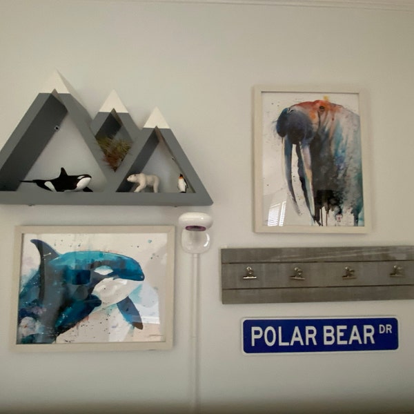 Polar Bear, Polar Bear Gift, Polar Bear Sign, Polar Bear Decor, Polar ...