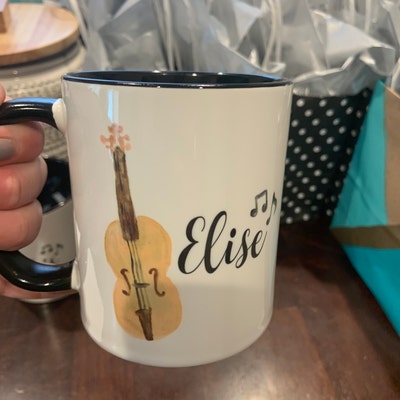 Violin Mug Gift for Violin Player Personalized Mug for Violin Player ...