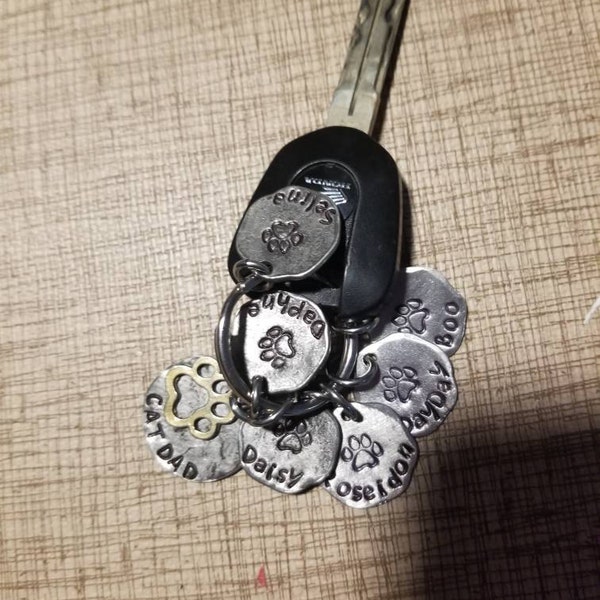 Pewter Name Plate Add-ons for Key Chains - Etsy